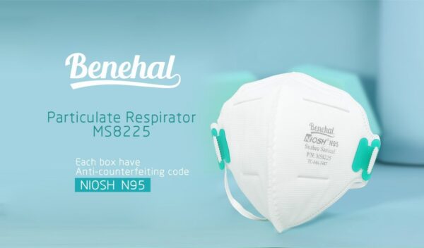 Benehal MS8225 N95 Mask NIOSH Approved Respirator - Benehal