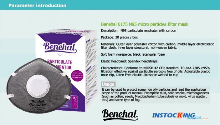 Benehal MS6175 N95 Mask TC-84A-7285 - Benehal N95 Mask
